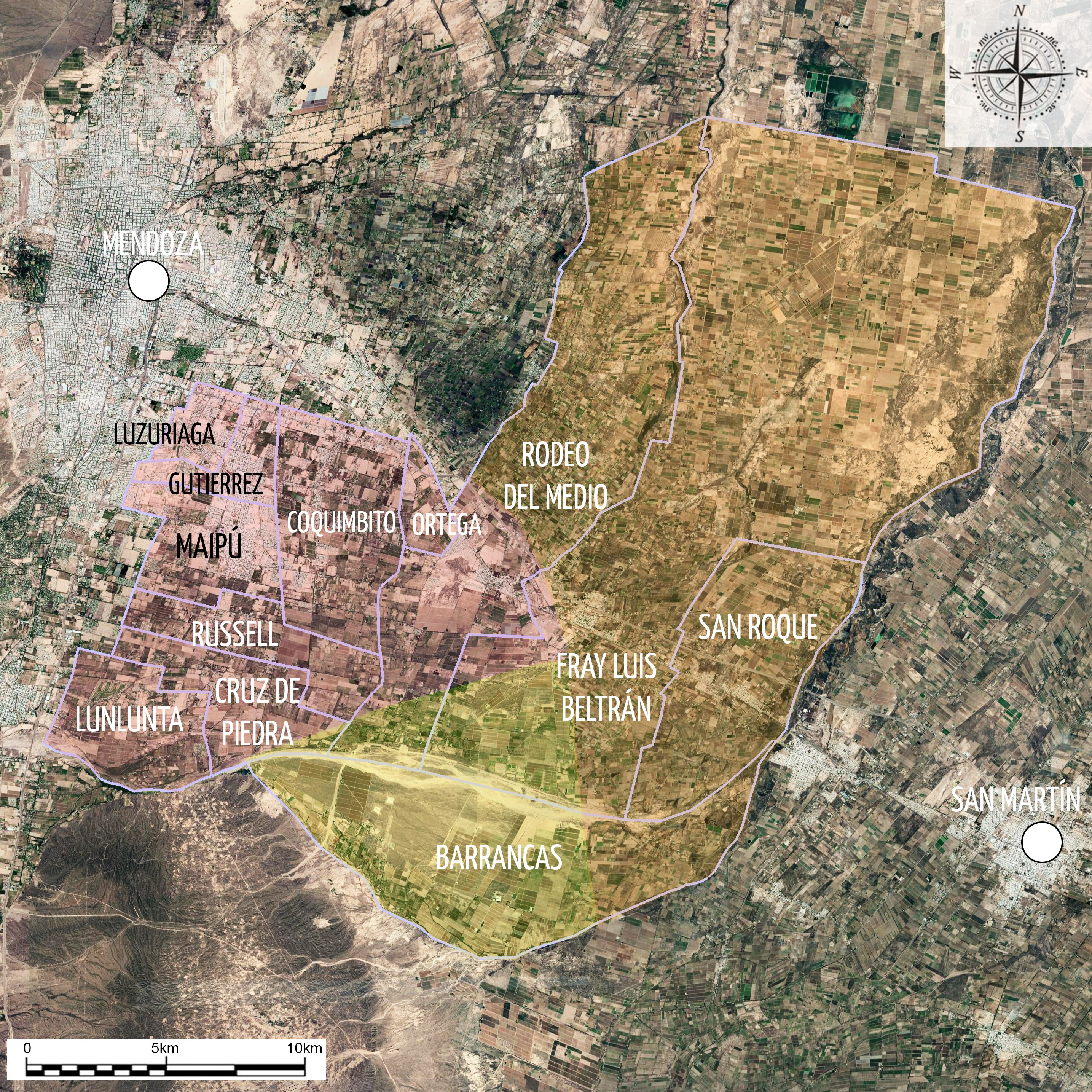 MAIPÚ. MAPA DISTRITAL – Geografía del Vino